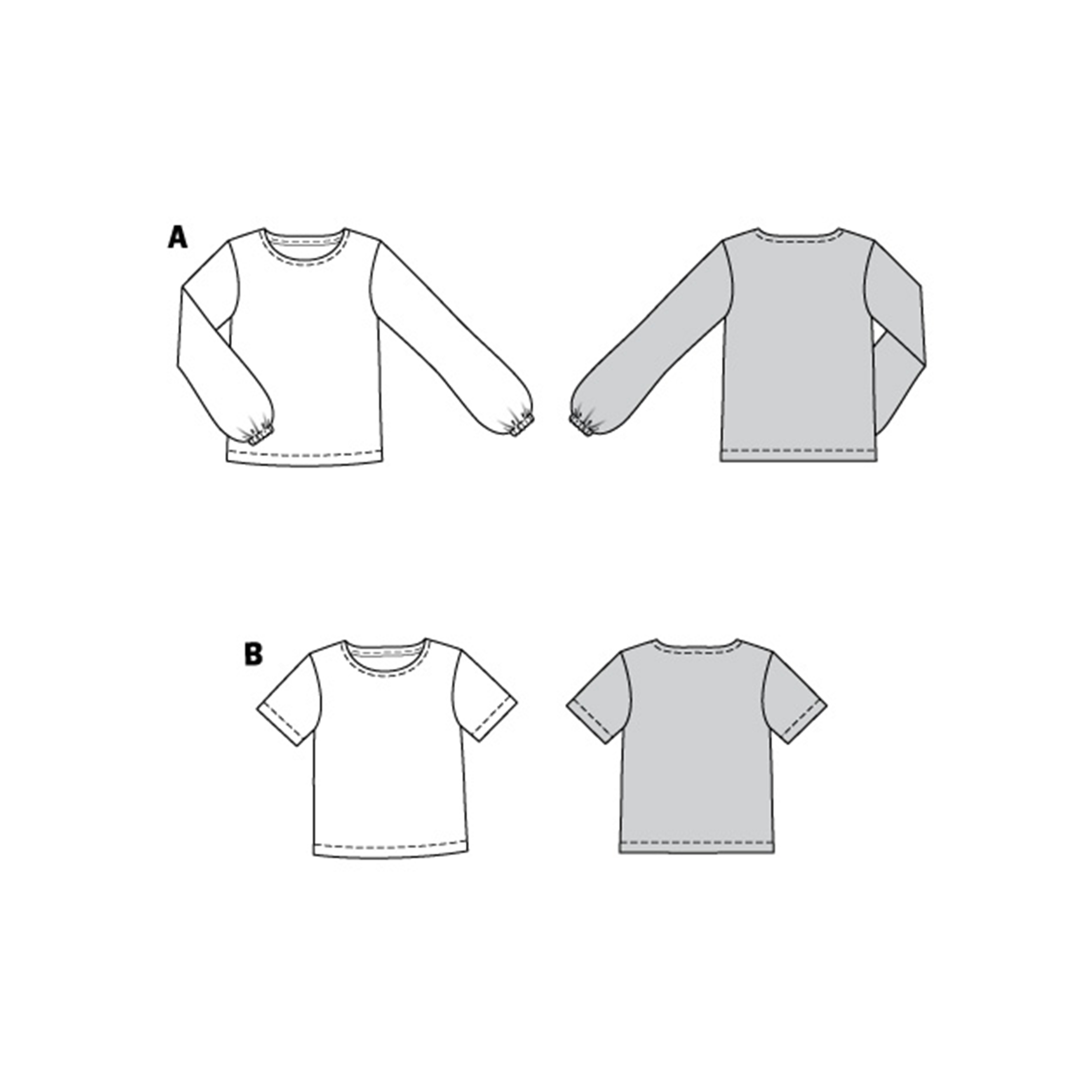 BUR6059 | Burda Style Sewing Pattern Misses' Top and Blouse | Burda Style