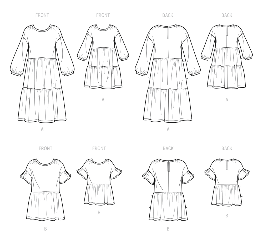 S9454 | Simplicity Sewing Pattern Children's & Misses' Dress and Top ...