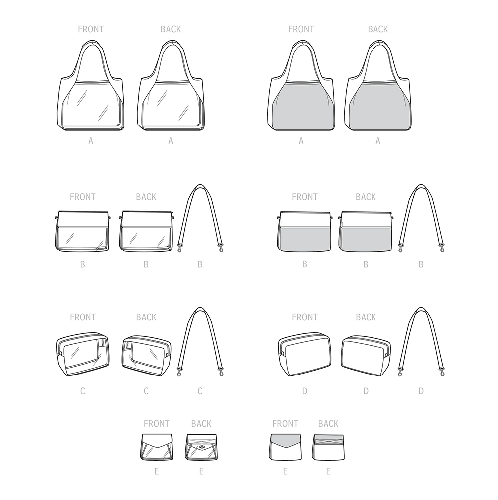S9562 | Tote, Bags and Pouch | Simplicity