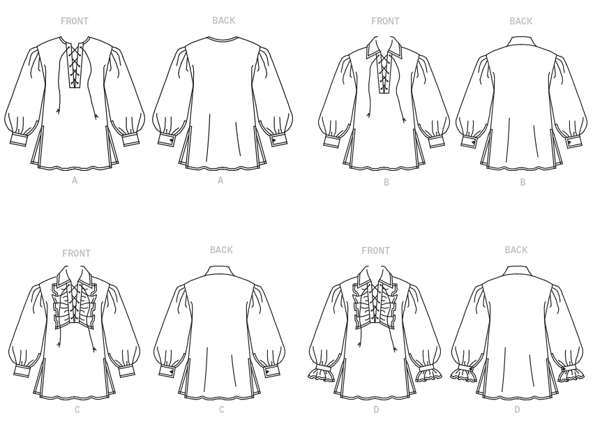 M8131 | Unisex Shirts | McCall's Patterns