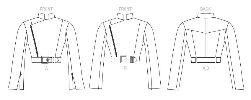 M8188 (PDF) | Unisex Moto Jacket | McCall's Patterns
