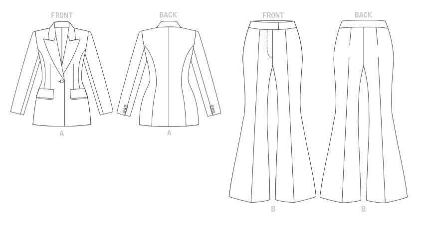 V1870 | Misses' Jacket and Pants | Vogue Patterns