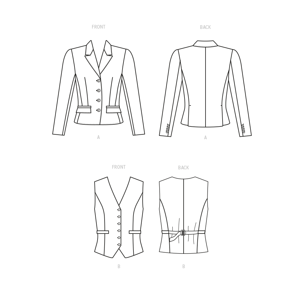 M8350 | Misses' Blazer and Vest by Melissa Watson | McCall's Patterns