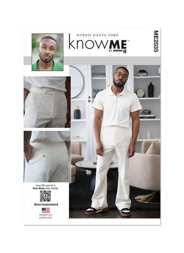 ME2035 | Men's Polo Shirt and Pants | Know Me Patterns