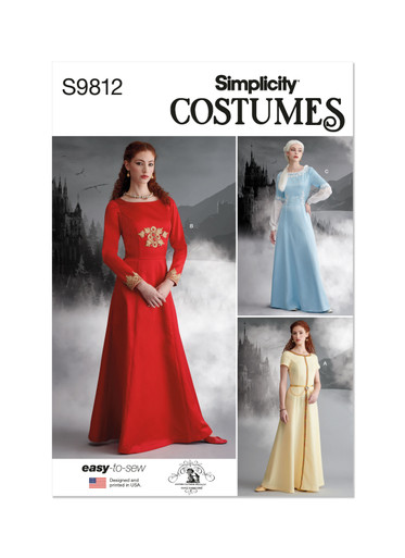 S9812 (PDF) | Misses' Costumes | Simplicity