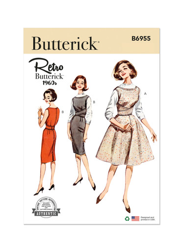 B6955 | Misses' Shallow Necked Jumper | Butterick