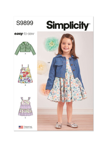 S9899 | Toddlers' Jacket and Dresses | Simplicity