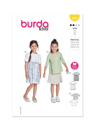 BUR9226 | Burda Style Pattern 9226 Children's Dress | Burda Style