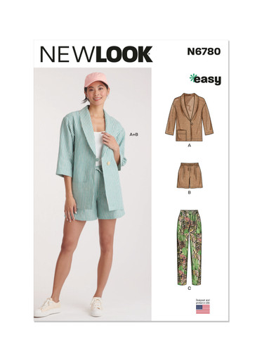 N6780 | Misses' Jacket, Shorts and Pants | New Look