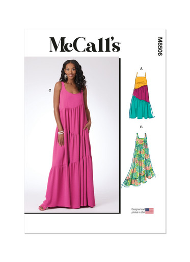 M8506 (PDF) | McCall's Sewing Pattern Misses' Dresses | McCall's