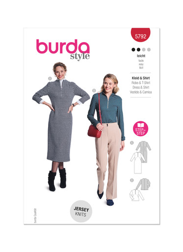 BUR5792 | Burda Style Sewing Pattern 5792 Misses' Dress and Top | Burda ...