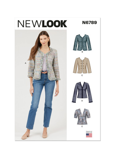 N6789 | New Look Sewing Pattern Misses' Jackets | New Look