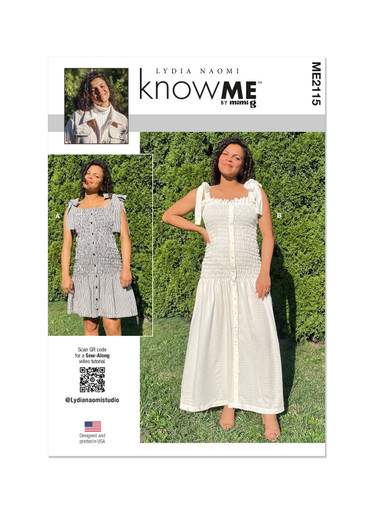 ME2115 | Know Me Sewing Pattern Misses' Dress in Two Lengths by Lydia ...