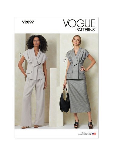 V2097 | Vogue Patterns Misses' Top, Skirt and Pants | Vogue Patterns