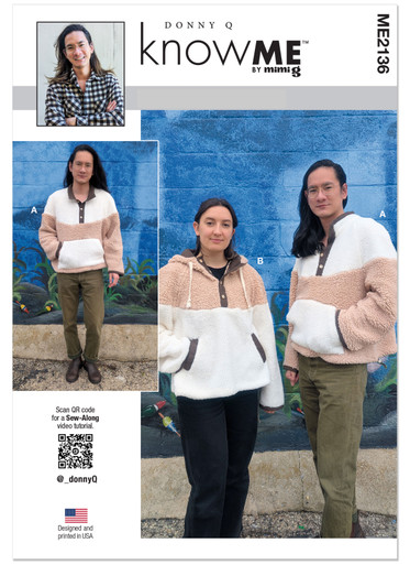 ME2136 | Know Me Sewing Pattern Unisex Contrast Jackets by Donny Q ...