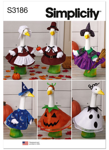 S3186 (PDF) | Simplicity Sewing Pattern Porch Geese Clothes for Fall ...