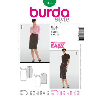BUR8155 | Burda Style Sewing Pattern Skirt | Burda Style
