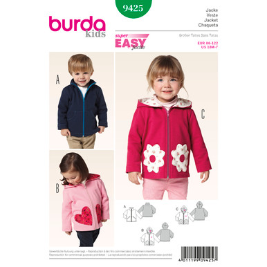 BUR9425 | Burda Style Sewing Pattern Toddlers | Burda Style