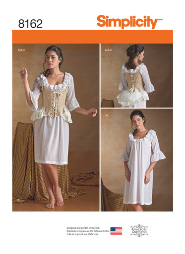 S8162 | Simplicity Sewing Pattern Misses' 18th Century Undergarments ...