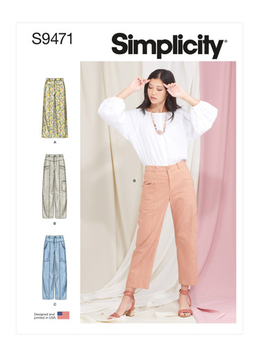 S9471 | Simplicity Sewing Pattern Misses' Pants | Simplicity