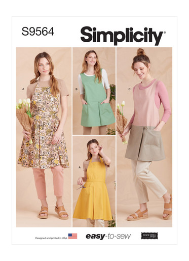 S9564 | Misses' Aprons | Simplicity