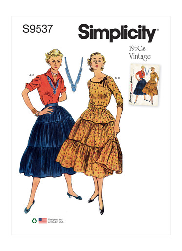 S9537 | Misses' Blouses and Skirt | Simplicity