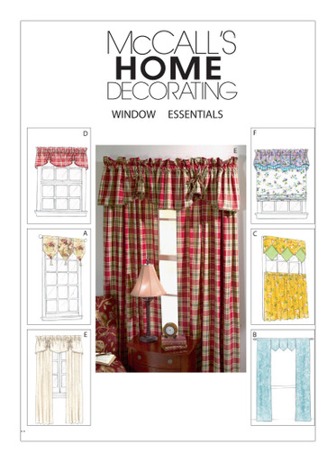 M4408 | Window Valances and Curtain Panels | McCall's Patterns