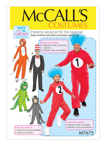 M7675 (PDF) | Adult/Child/Boy's/Girl's Costumes | McCall's Patterns