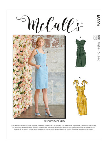M8091 (PDF) | Misses' Dresses | McCall's Patterns