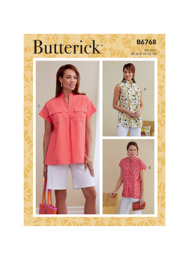 B6768 | Misses' Tops | Butterick Patterns