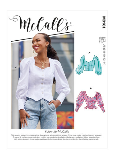 M8181 | Misses' Tops | McCall's Patterns