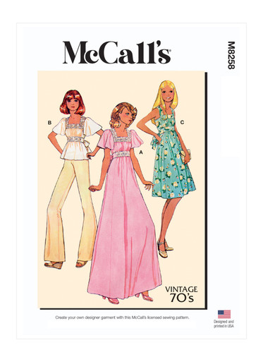 M8258 | Misses' Dresses and Top | McCall's Patterns