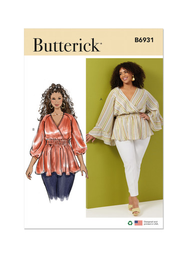 B6931 (PDF) | Women's Top | Butterick Patterns