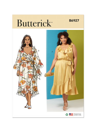 B6927 | Women's Dress and Sash | Butterick Patterns