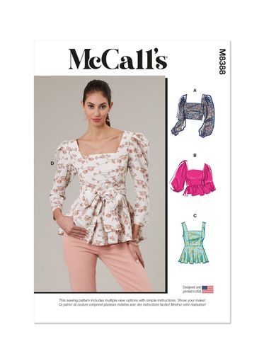 M8388 | Misses' Tops | McCall's Patterns