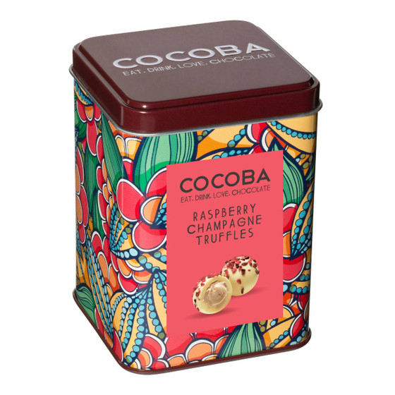 Cocoba Raspberry Champagne Truffles 120g - Gift - Jane Packer