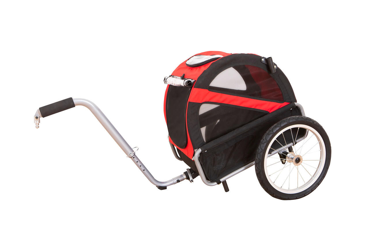 Mini DoggyRide dog bike trailer by Dutch Dog, Free UK Shipping! Red
