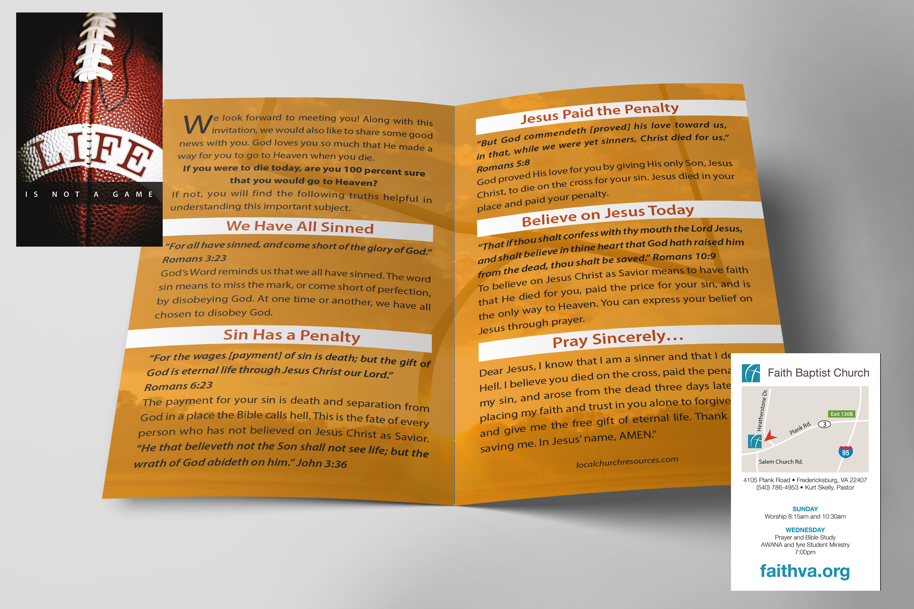 Custom Two Panel Gospel Tracts