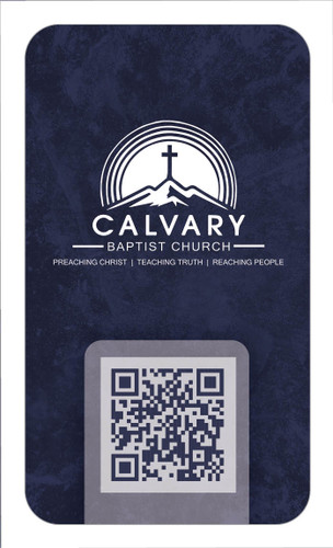 Gospel Tract Textured Blue Business Card