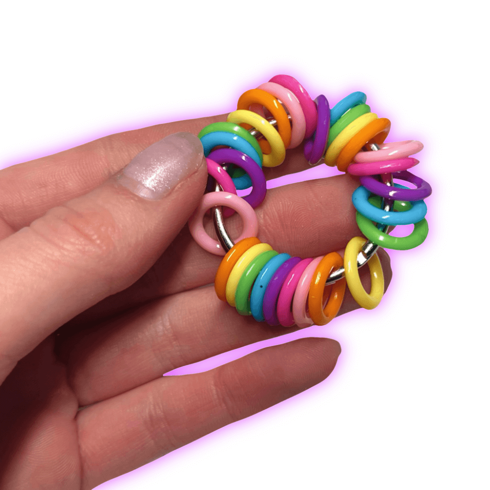 Dinky Things Fidgets - Rainbow Ring I Handmade Fidget Toys