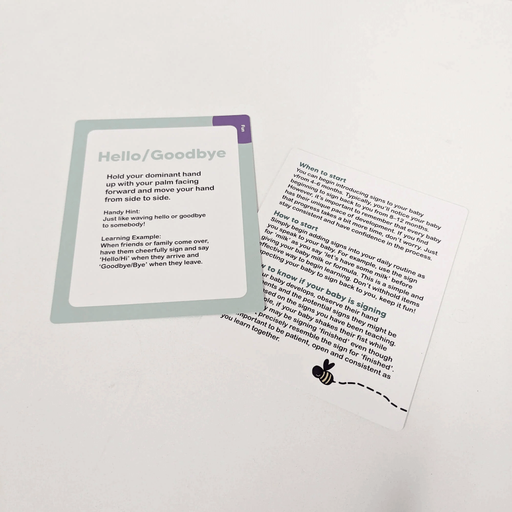 Auslan Baby Flash Cards - Sensory Oasis for Kids
