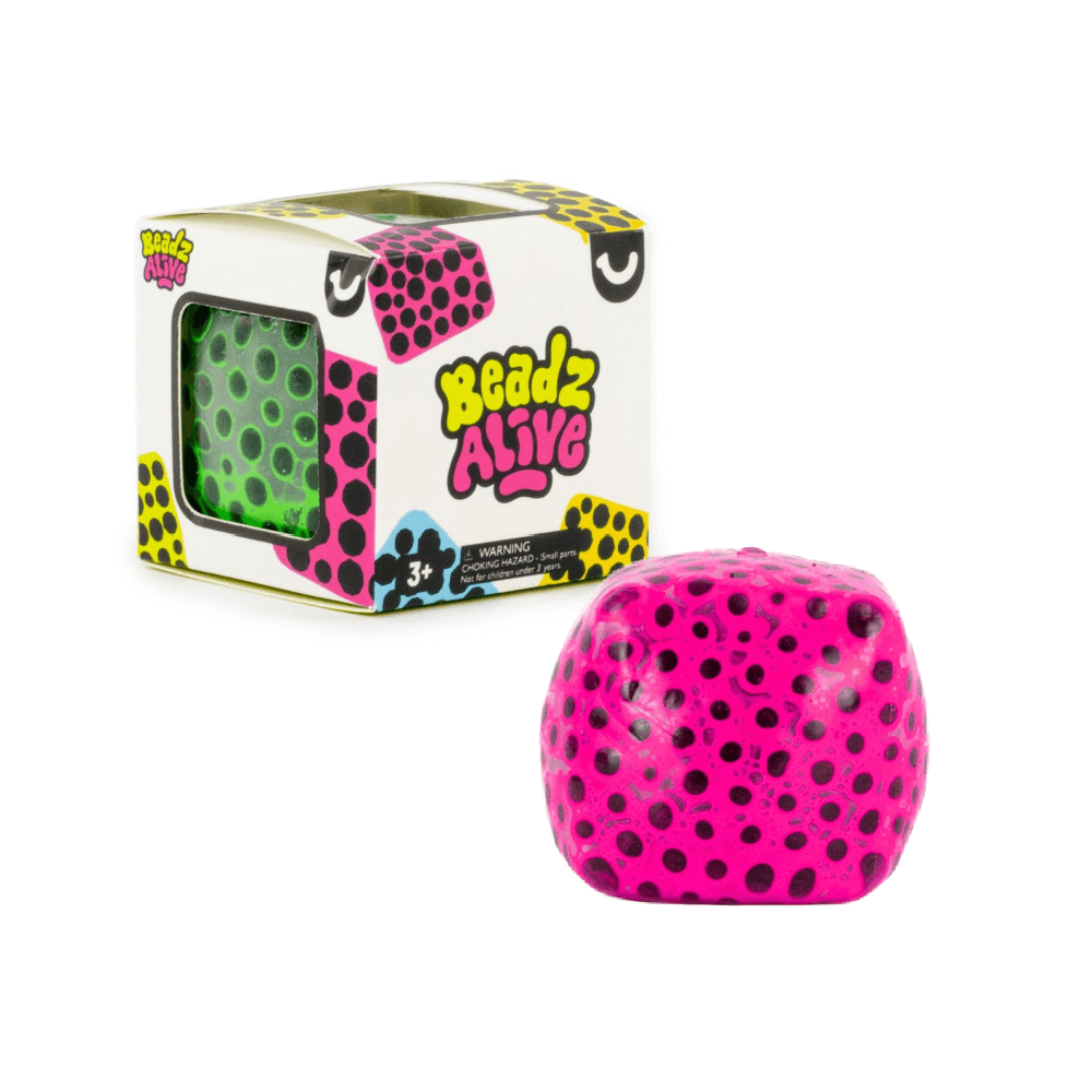 Beadz Alive Cube I Mesmerising Sensory Stress Ball