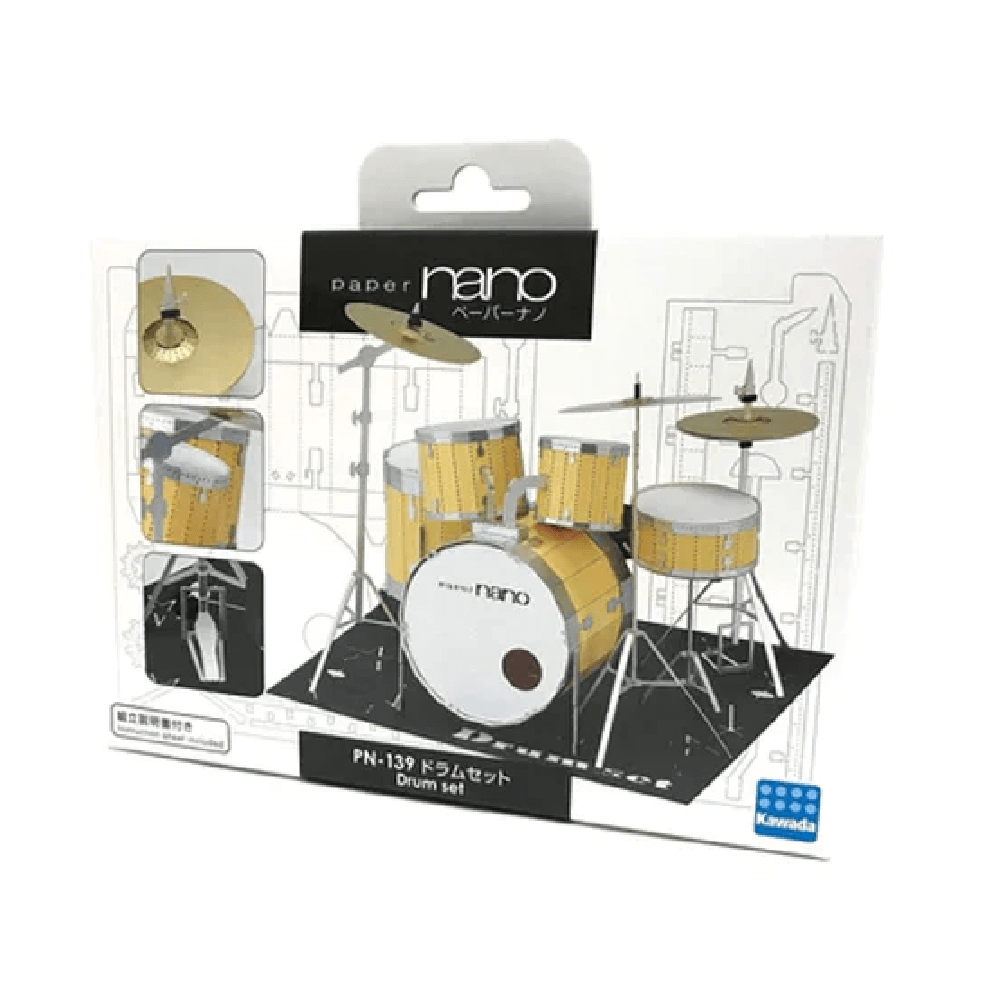 Paper Nano - Drum Set Paper Model - Sensory Oasis for Kids