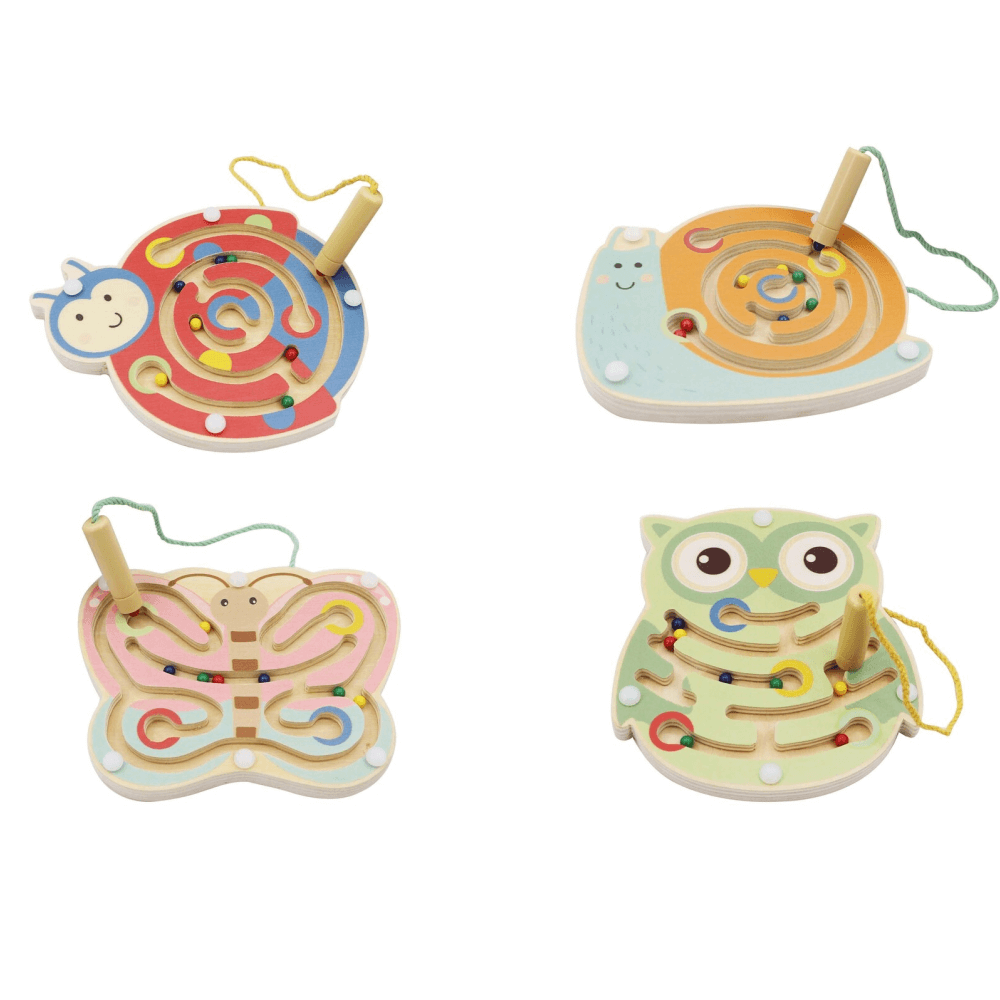 Wooden Magnetic Animal Labyrinth - Sensory Oasis for Kids