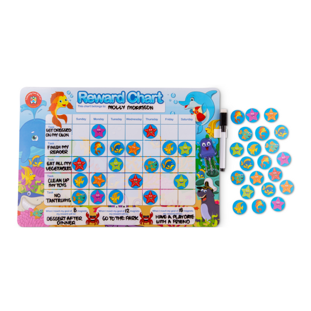 Magnetic Rewards Chart - Sea Life