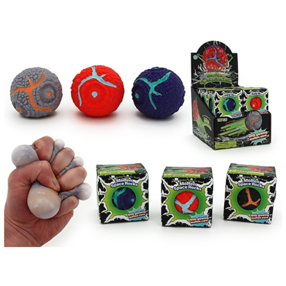 Molten Space Rocks Stress Ball
