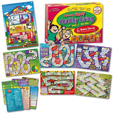 Smart Kids - Set of 6 Personal Health, Well-Being & Safety Board Games