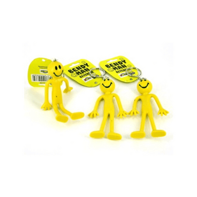 Bendable Smiling Man Key Chain I Fidget Toys