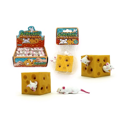Stretchy Cheese Block with Mice