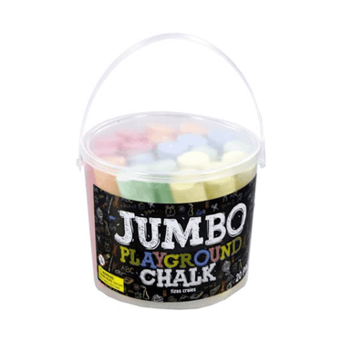 Jumbo Chalk - Bucket of 20 I Kids Crafts & Outdoor Play